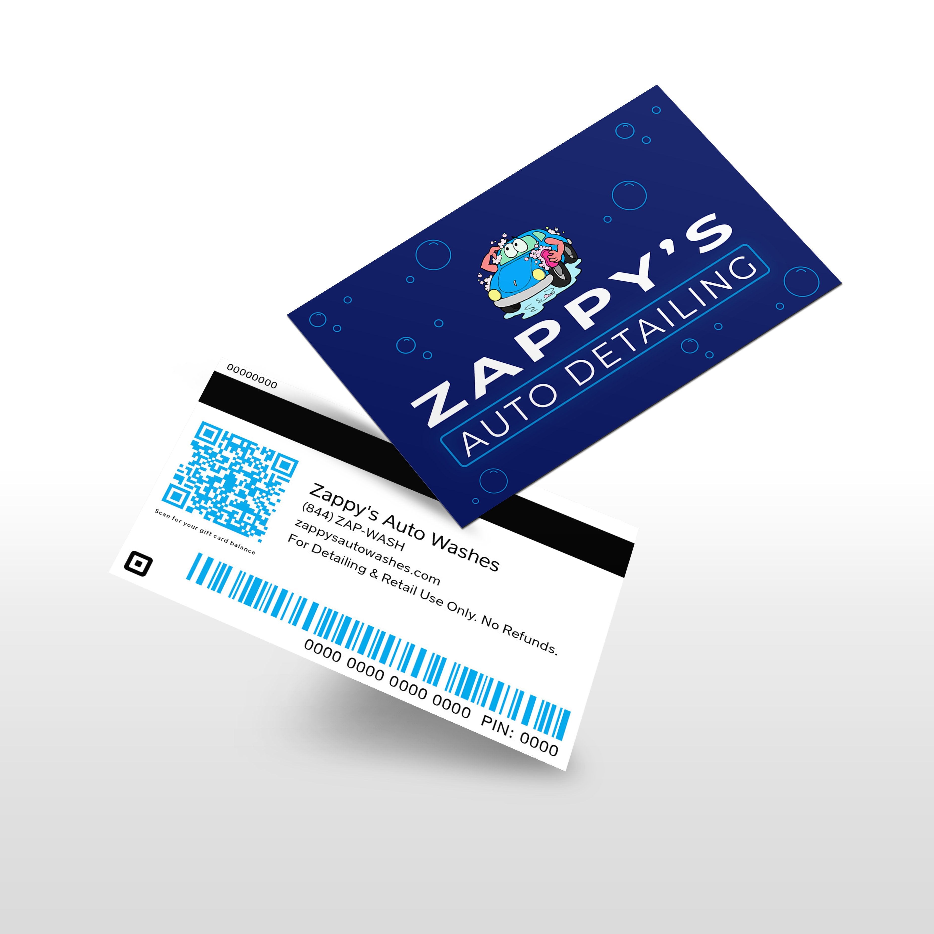 Auto Detailing Z-Cards – Zappy's Auto Washes