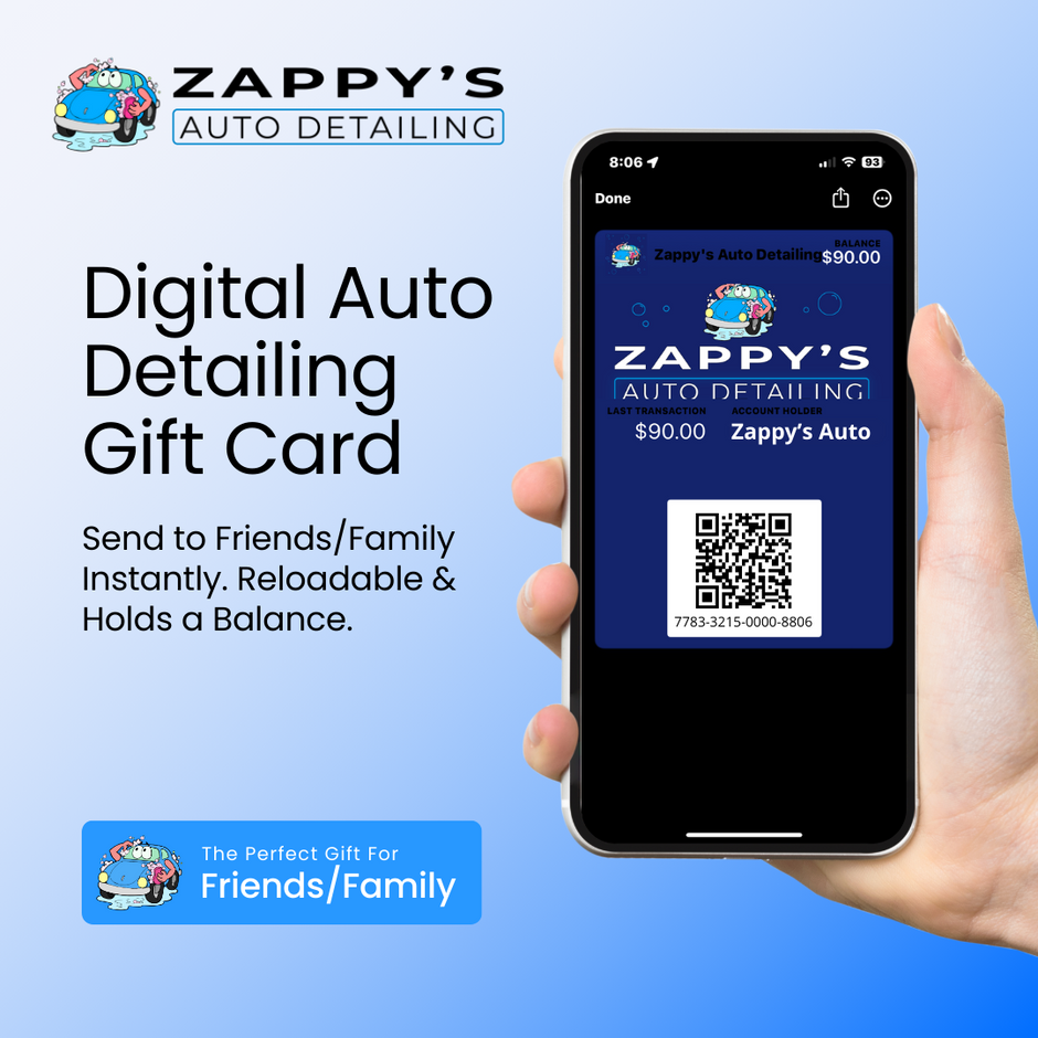 Auto Detailing Z-Cards – Zappy's Auto Washes